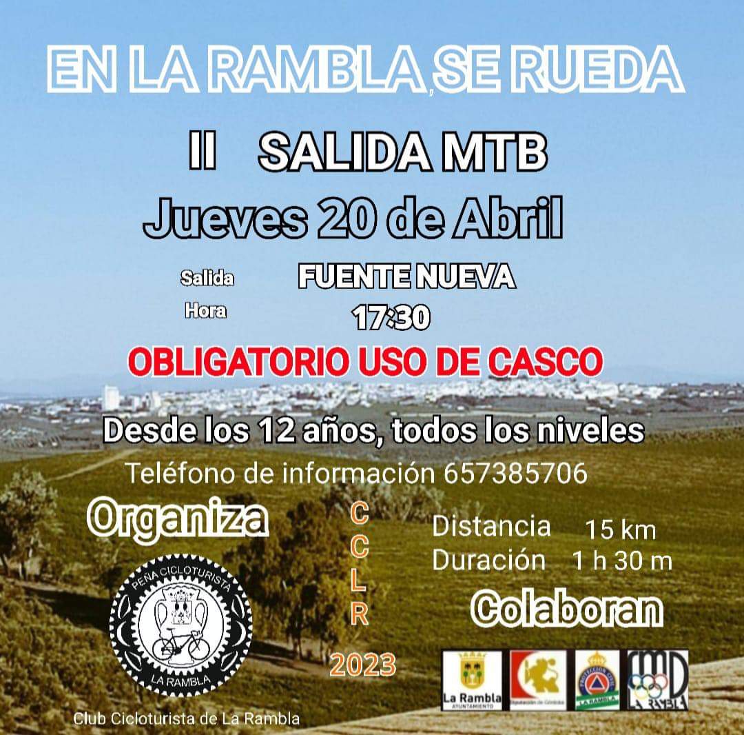 II MTB SALIDA | Turismo de La Rambla